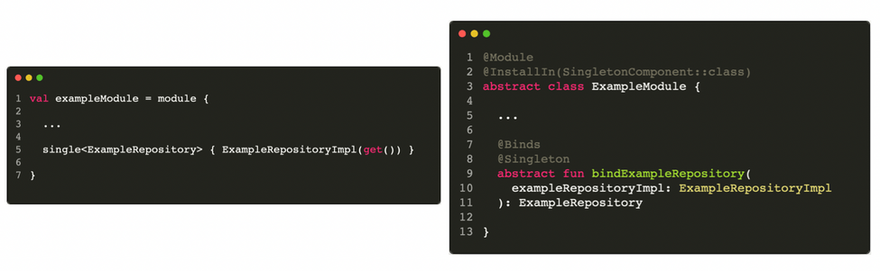 뱅크샐러드 안드로이드 앱에서 Koin 걷어내고 Hilt로 마이그레이션하기 | 뱅크샐러드